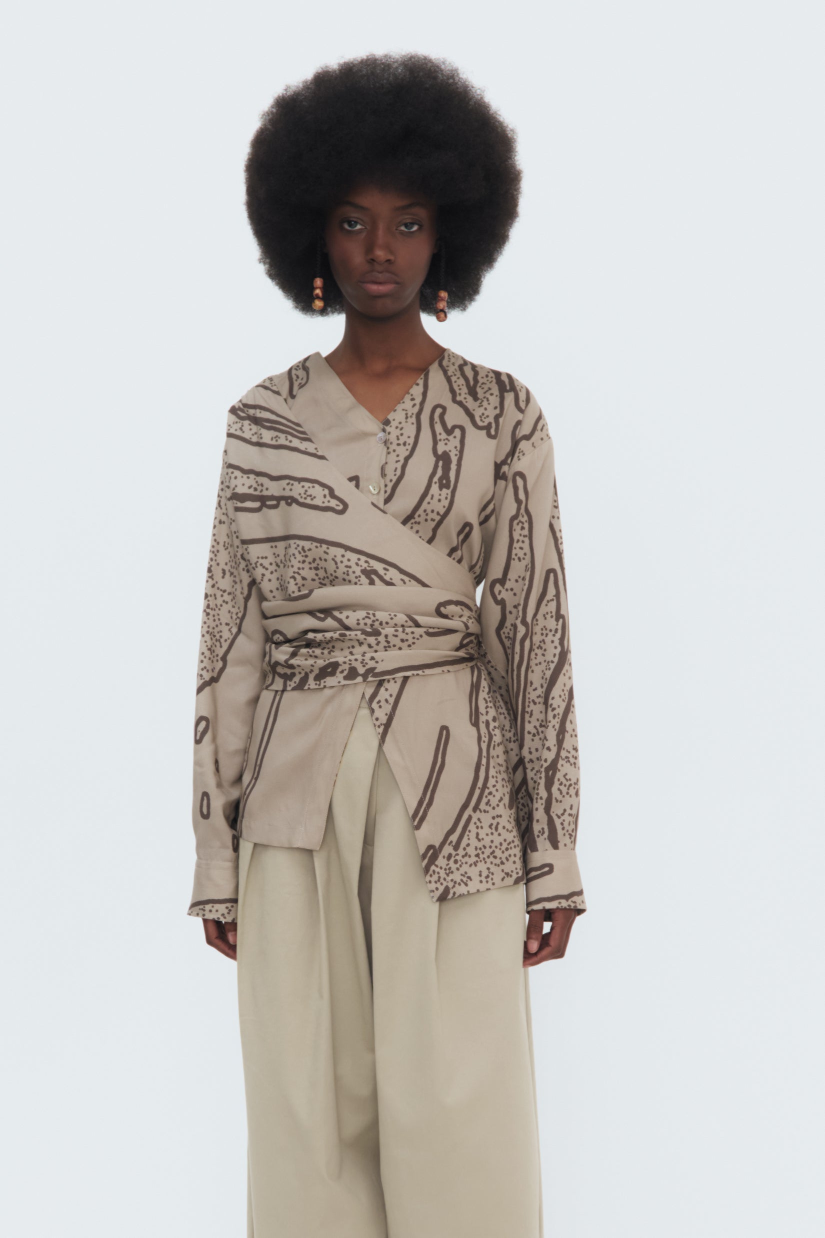 Laha Wrapped Blouse – Olga Fisch