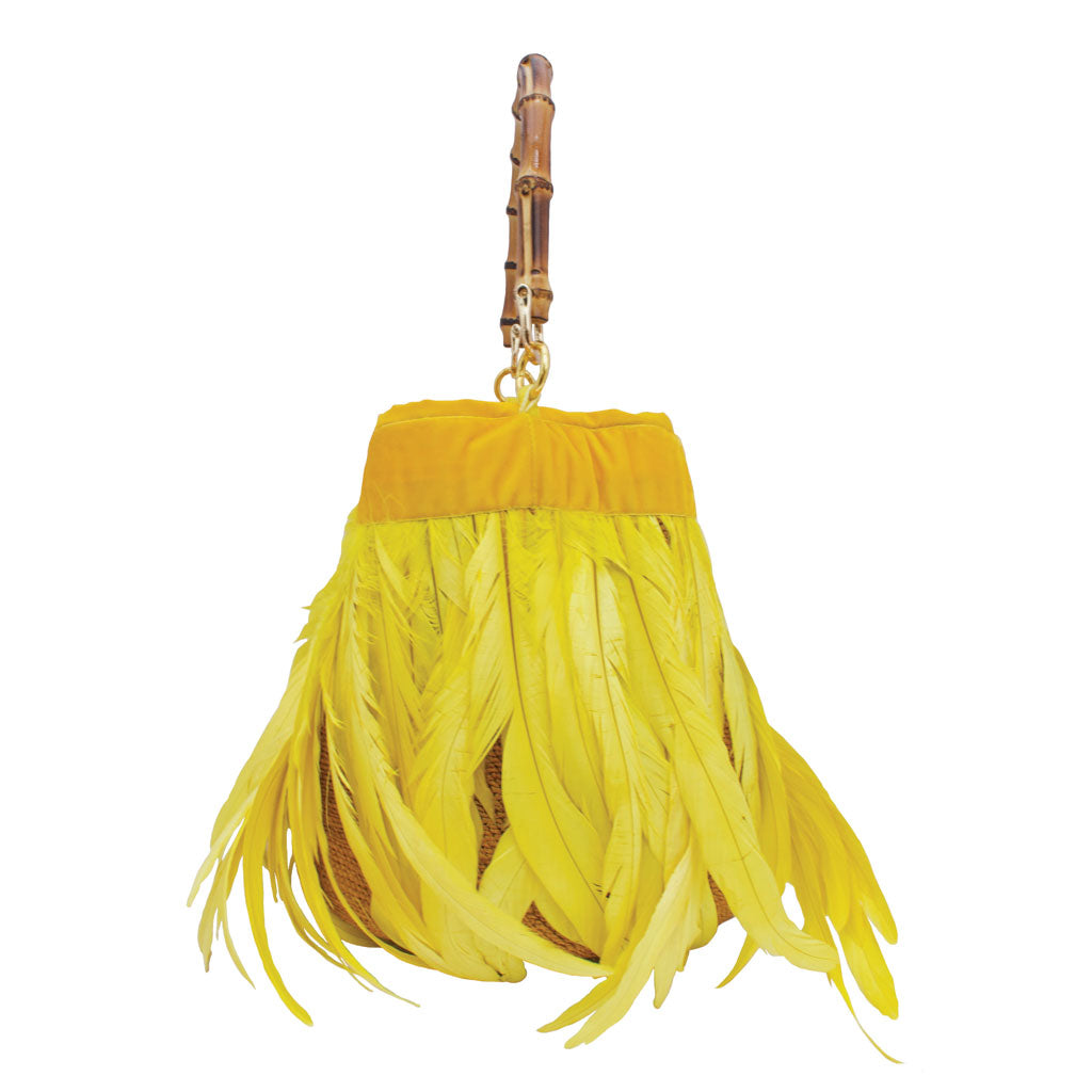 Gallina Canary Yellow Shigra Bag – Olga Fisch