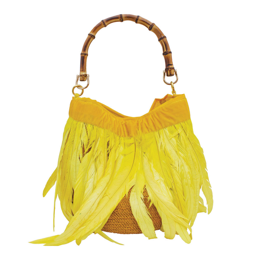 Gallina Canary Yellow Shigra Bag – Olga Fisch